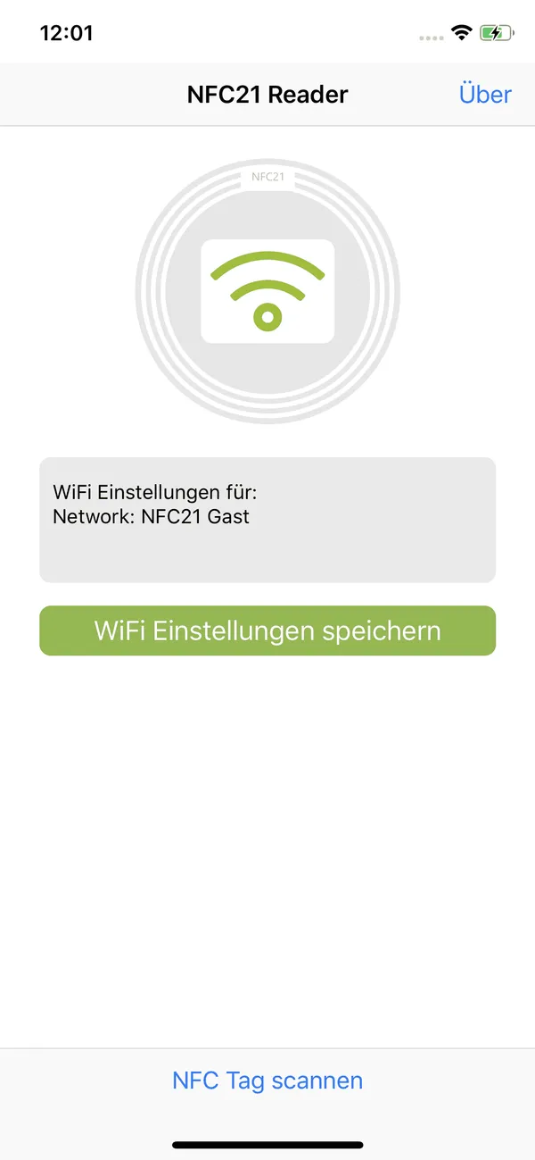 iOS: Read NFC tags with NFC21 Reader | NFC-Tag-Shop.de