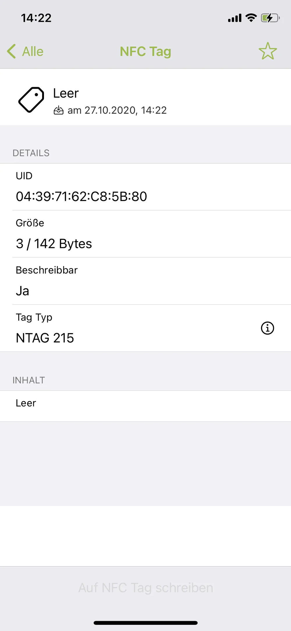 NFC-Tag: Read UID | NFC-Tag-Shop.de