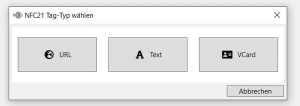 NFC21-Writer - Write NFC-Tags in windows | NFC-Tag-Shop.de