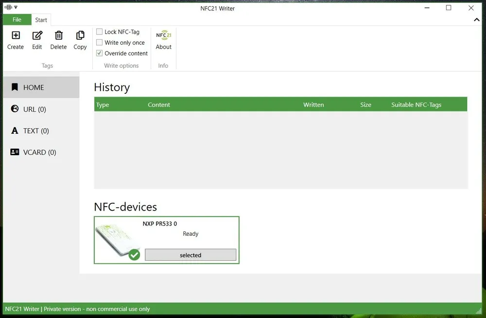 NFC21-Writer - Write NFC-Tags in windows | NFC-Tag-Shop.de