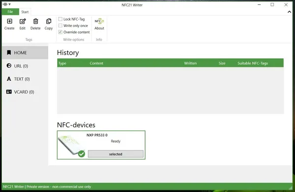 NFC21-Writer - Write NFC-Tags in windows | NFC-Tag-Shop.de