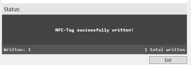 NFC21-Writer - Write NFC-Tags in windows | NFC-Tag-Shop.de